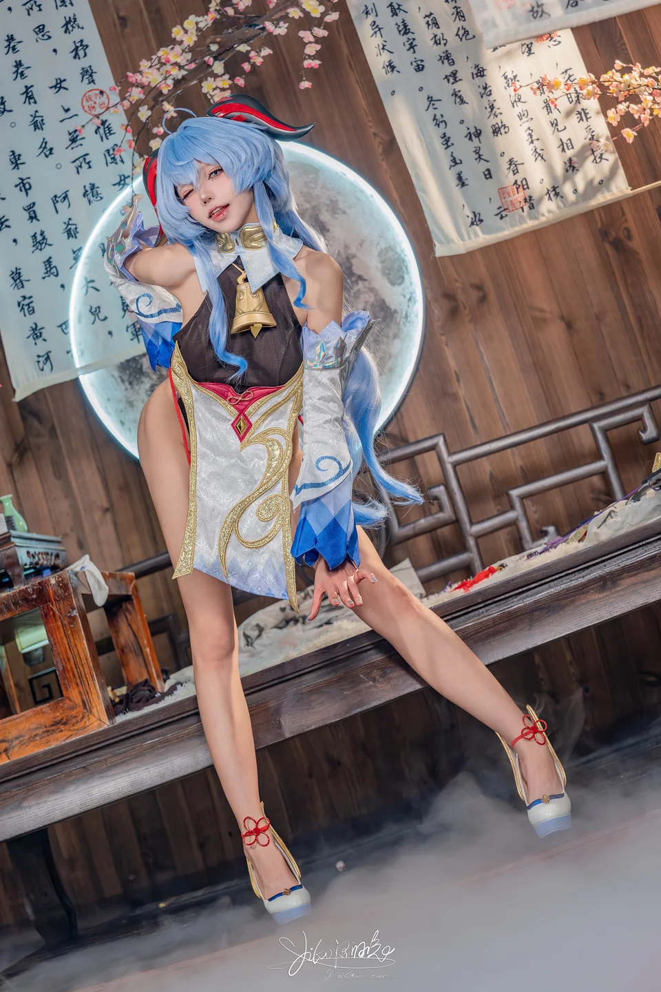 Yiko湿润兔_11月作品『循循守月_甘雨』76P_1V洛春赋 | 91绅士 | 超清写真集 | 91shenshi